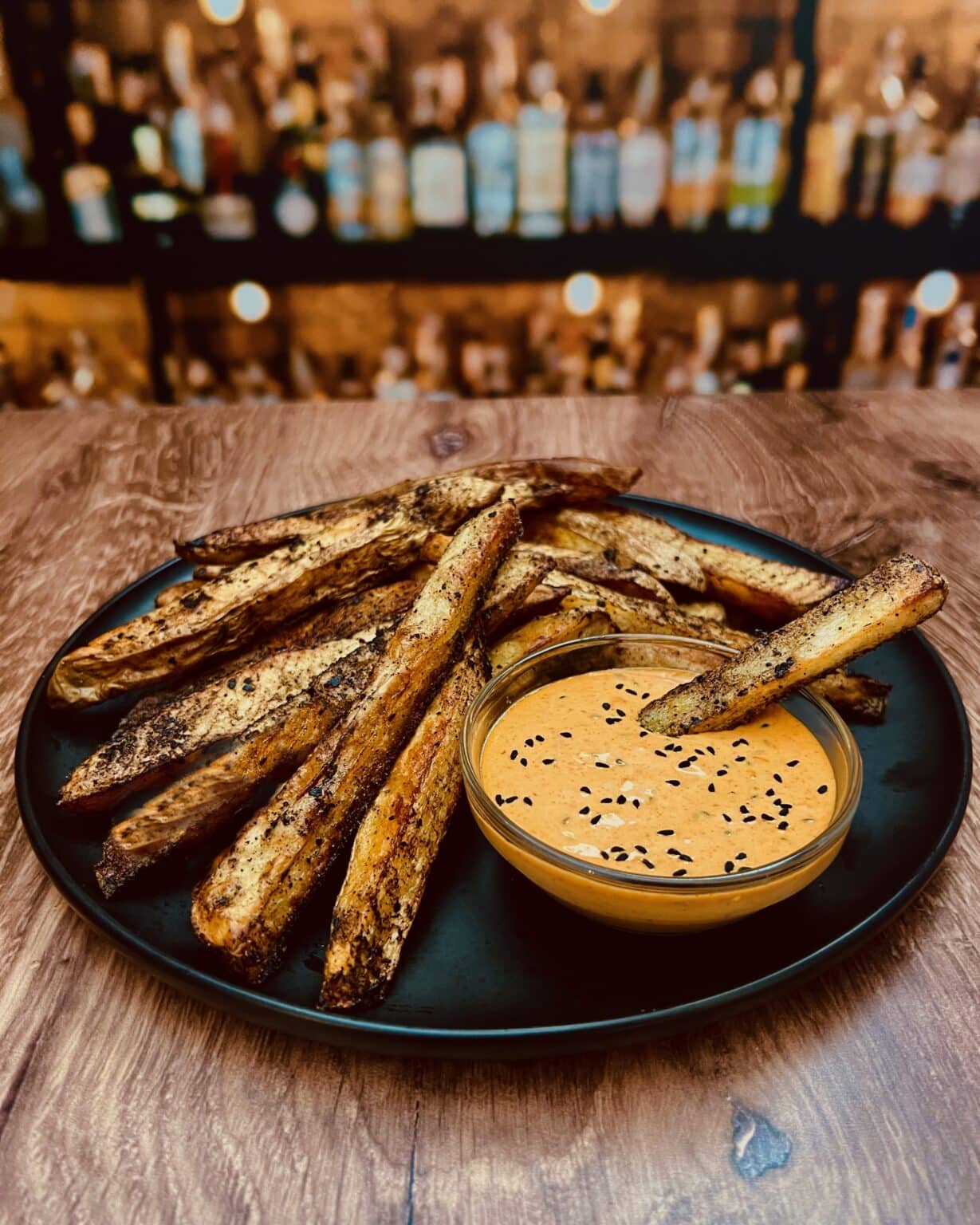 Baked Black Lime Fries with Smoky Tomato Aioli - The Salted Potato from ...