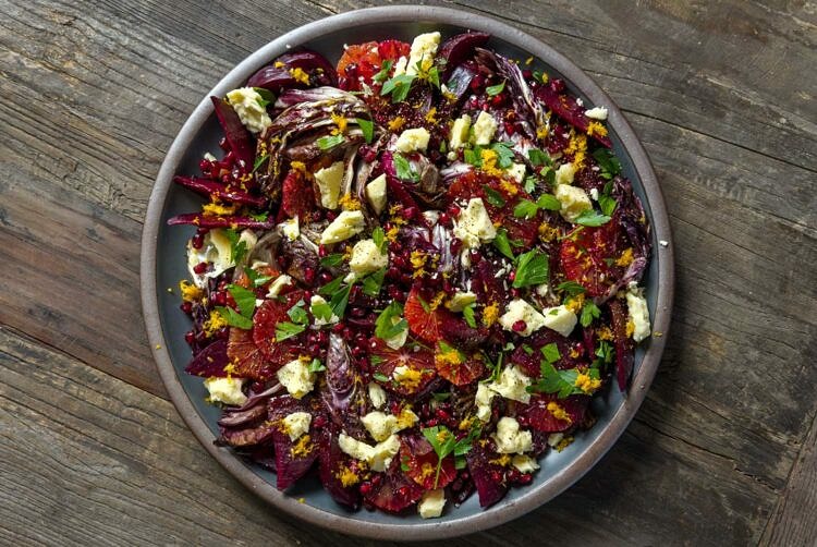 Roasted Radicchio, Beet, and Blood Orange Salad - The Salted Potato ...