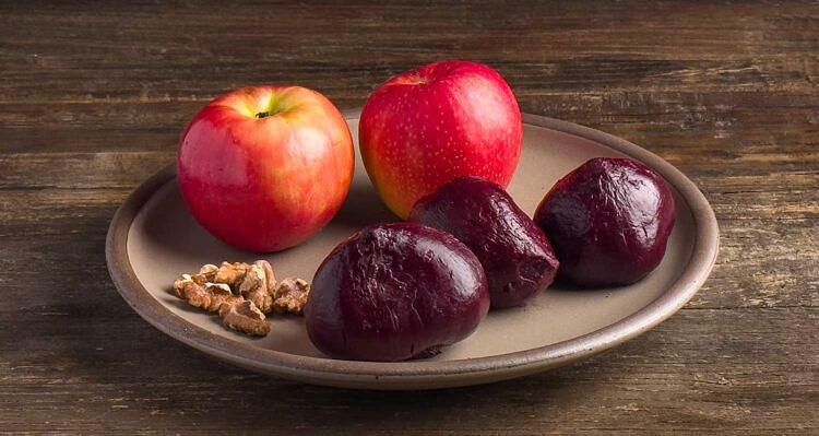 Beets and Apples with Horseradish Walnut Sauce - The Salted Potato from ...