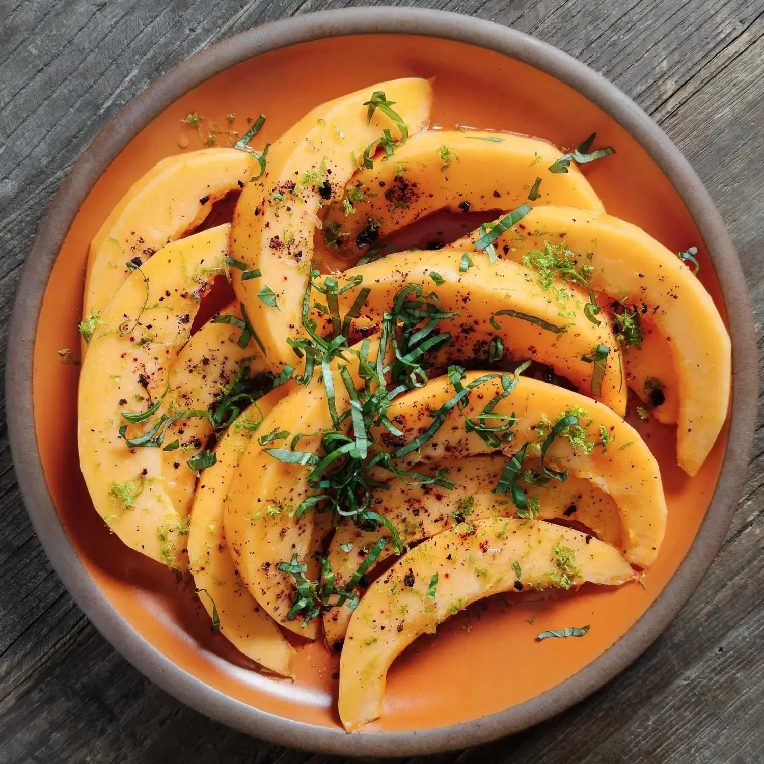 Cantaloupe with Lime, Honey, and Basil - The Salted Potato from Renée ...