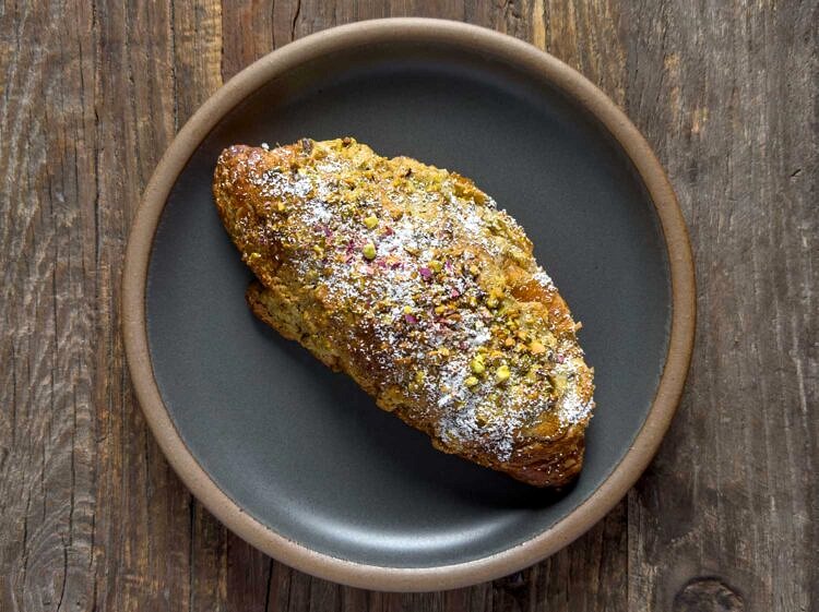 Pistachio Frangipane Croissants - The Salted Potato from Renée Robinson