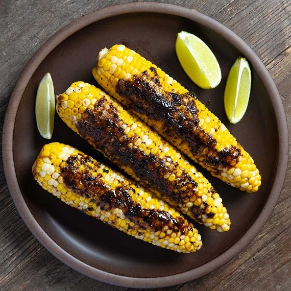Corn on the Cob with Maple Soy Butter Sauce - The Salted Potato from ...